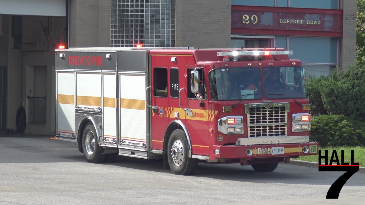 Toronto Fire Services - Pumper 145 Responding - YouTube