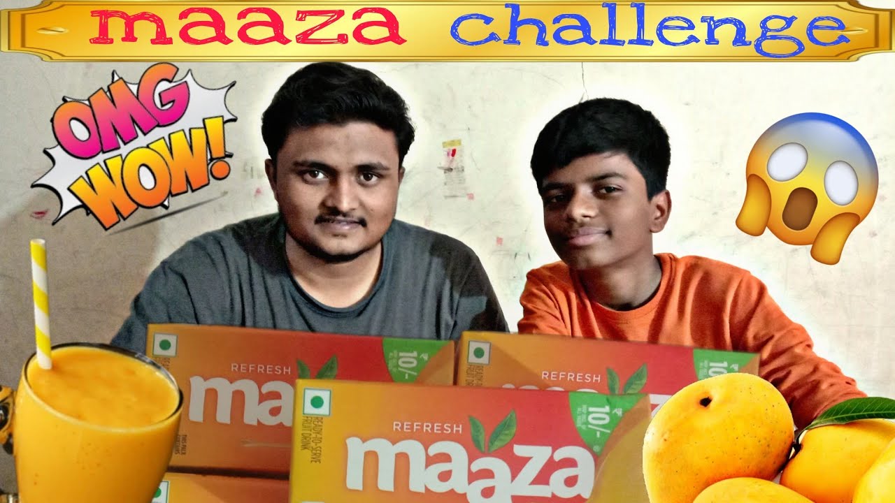 Maaza Drinking challenge/Maaza challenge - YouTube