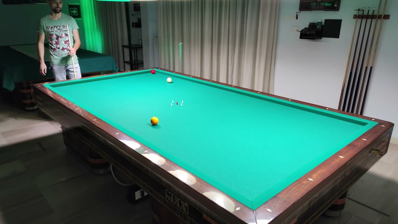 biliardo 5 sponde e pallino da 4 - YouTube