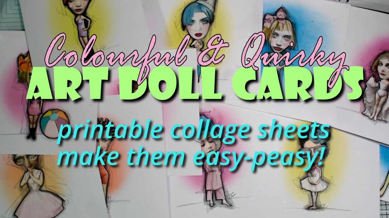 Easy art doll cards - YouTube