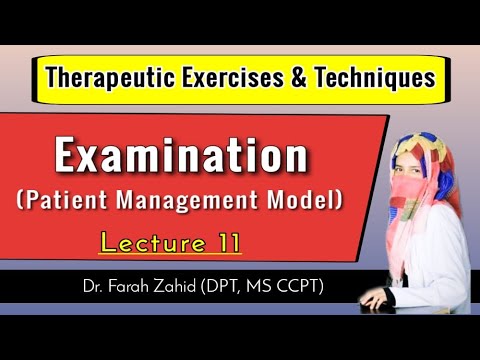 Examination ( Patient Management Model ) -Lec # 11 -Therapeutic ...