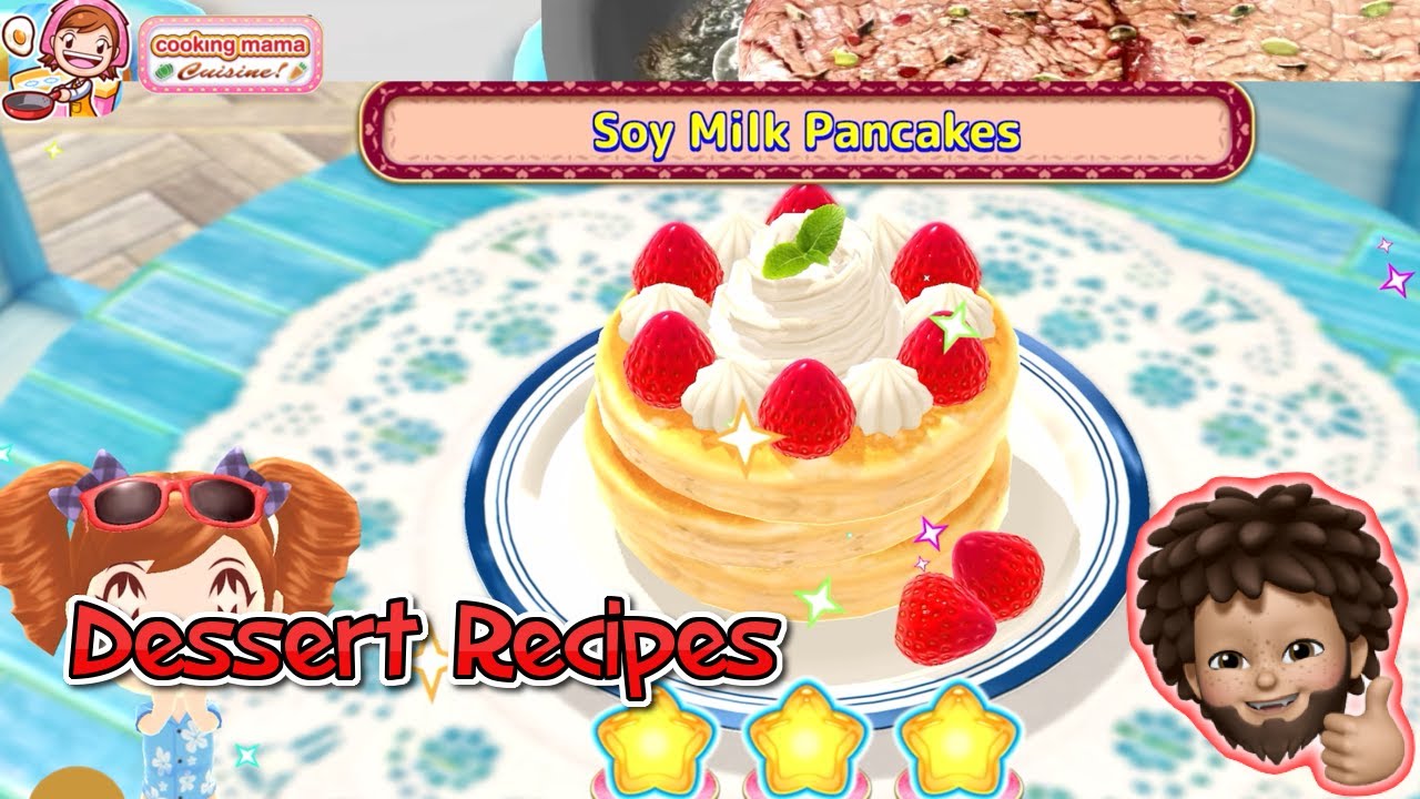 Cooking Mama: Cuisine! - Dessert Recipes | Soy Milk Pancakes - YouTube