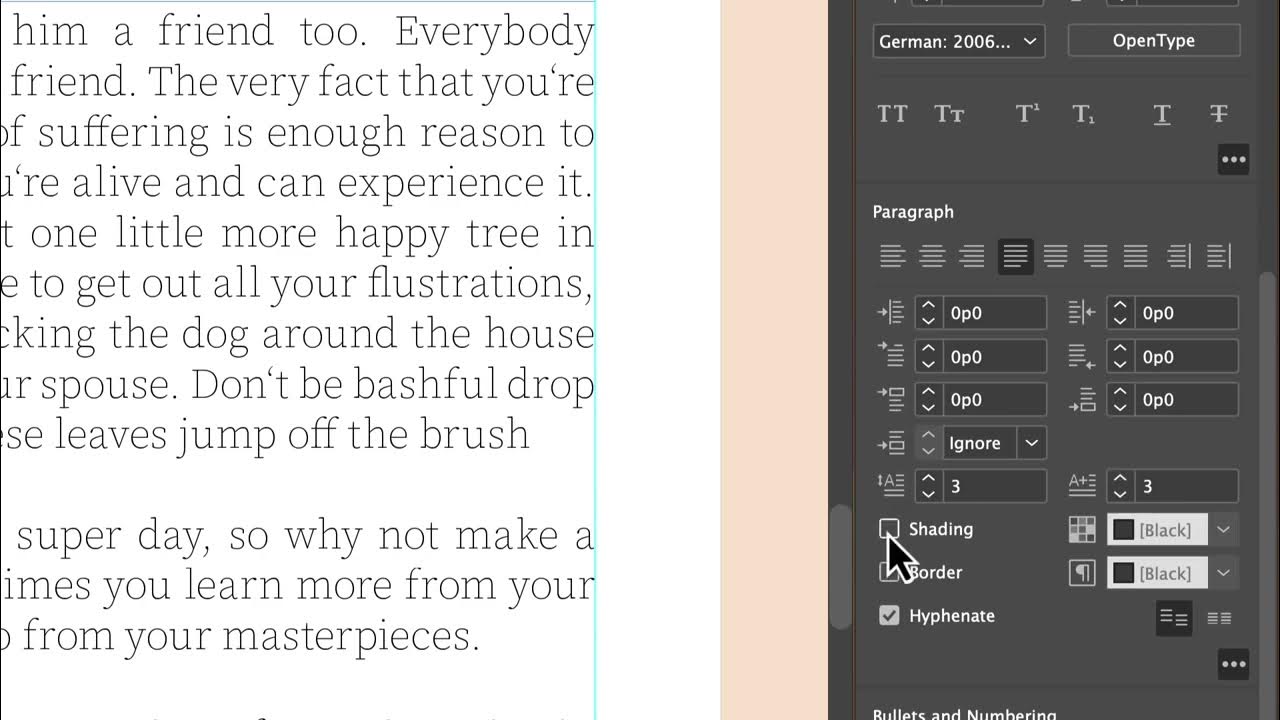 Creating drop caps in InDesign - YouTube