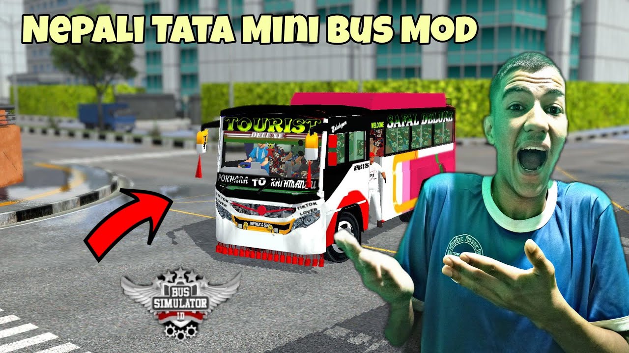 Nepali Mini Tata Bus Mod for Bus simulator Indonesia || Nepali Bus Mod ...