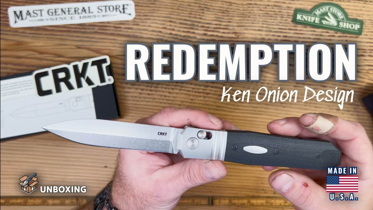 CRKT | Redemption Crossbar Lock Knife | Ken Onion Design - YouTube