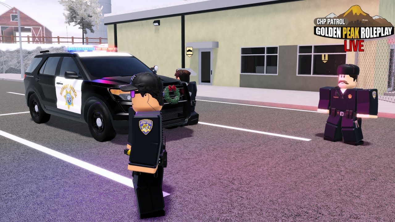 Christmas Time!! CHP Patrol! l CHP patrolling LIVE | ERLC | Golden peak ...
