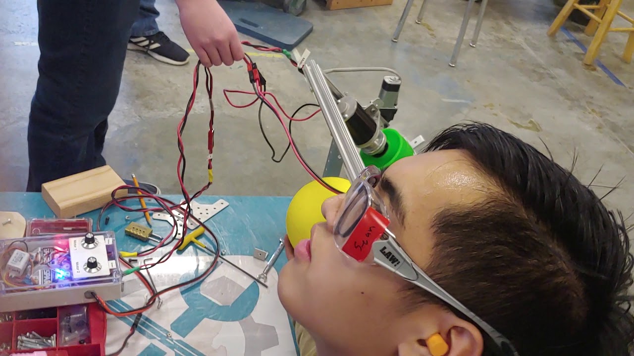 FRC-2020 team 4173 flywheel launcher prototype - YouTube