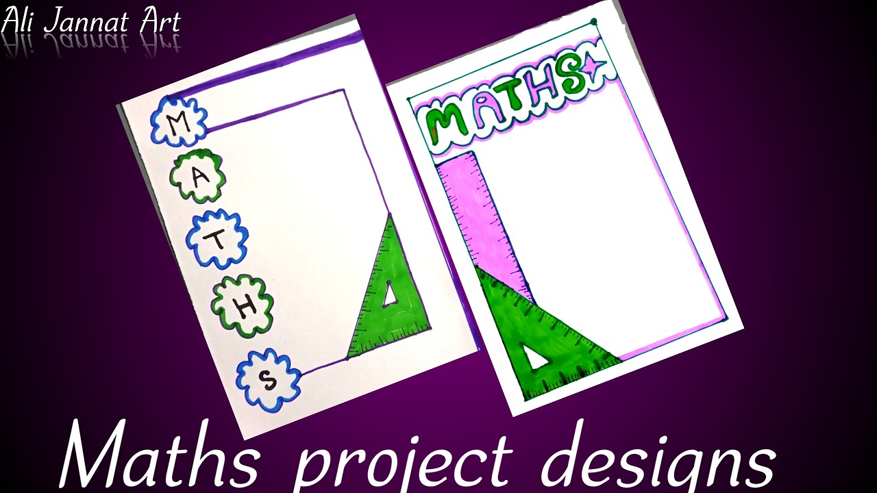 2 Beautiful Border Design|Maths project design|corev Page design ...