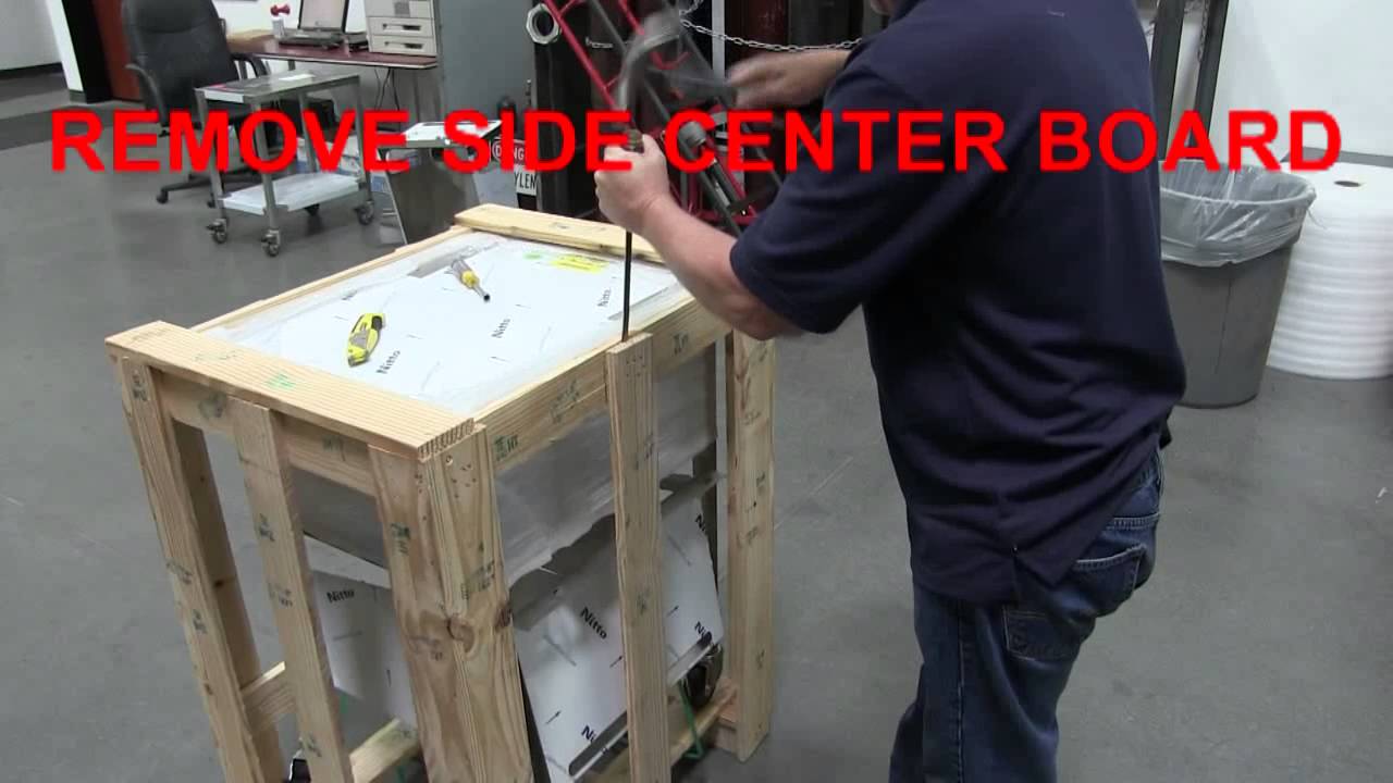 Uncrating and Removal - YouTube