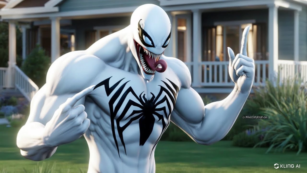 White venom defeats the black venom in beauty | spiderman | Captain ...