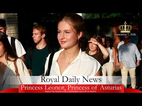 Royal Milestone: Princess Leonor Begins Her Studies at the Universidad Carlos III | More #royalnews