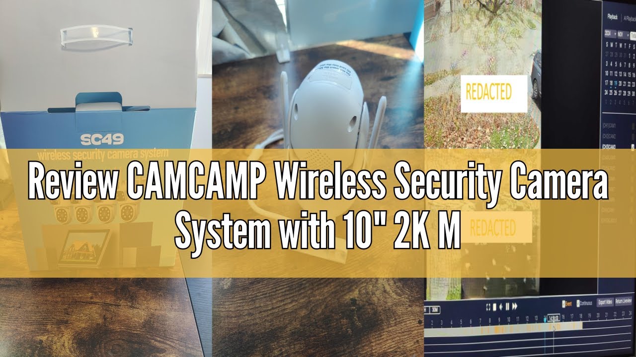 Review CAMCAMP Wireless Security Camera System with 10" 2K Monitor ...