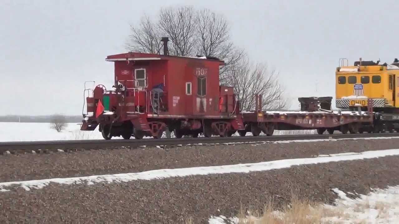 900th video!! C&NW caboose & MOW equipment at XL Avenue, Boone County ...