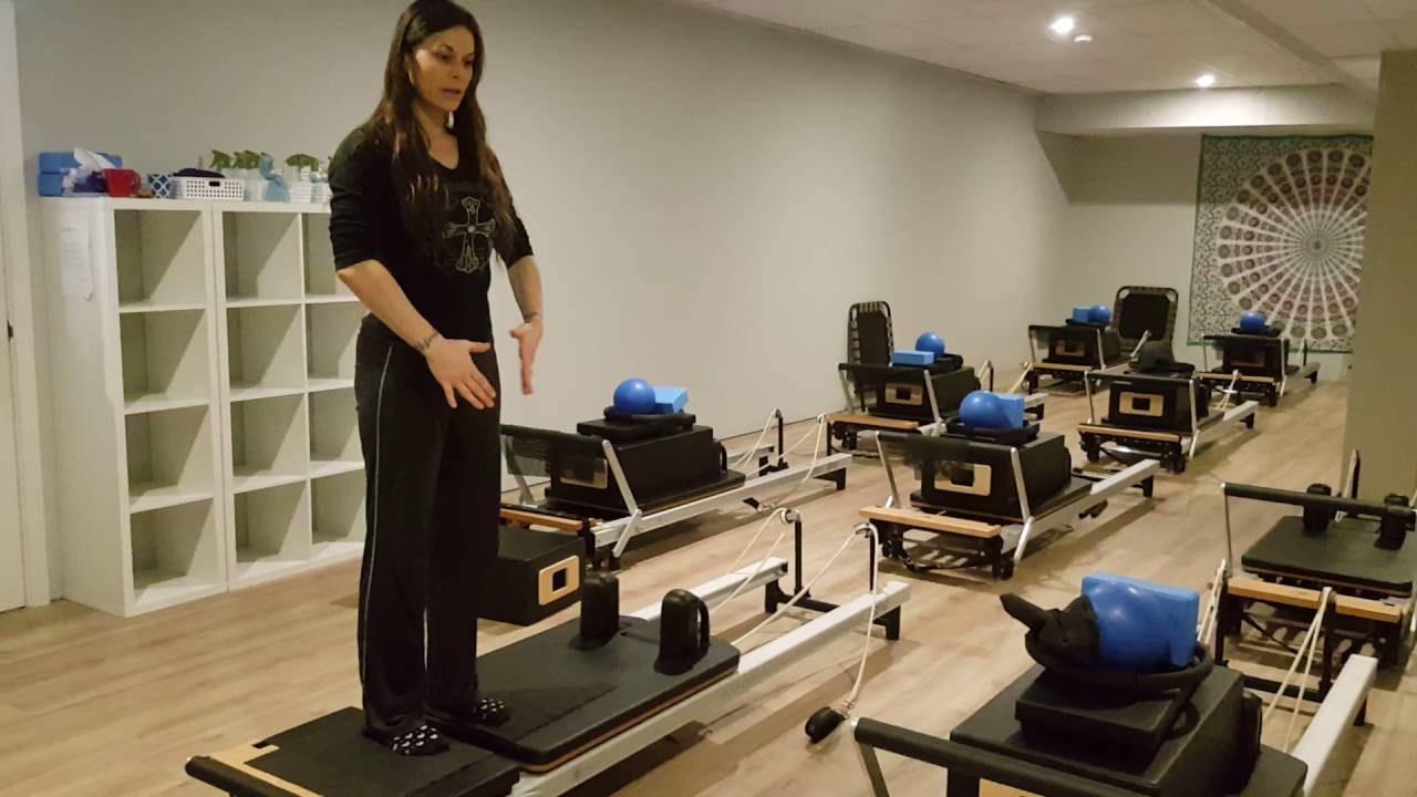 Standing Side Splits in Pilates Reformer Lane Cove - YouTube