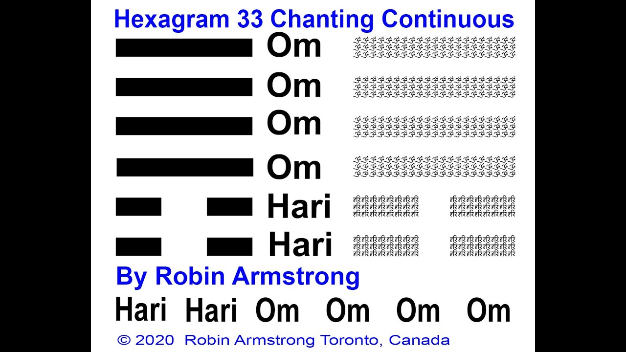Hexagram 33 Chanting Continuous - YouTube