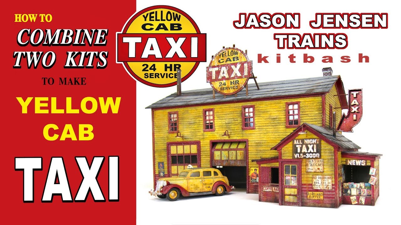 HO scale taxi garage for model railroading Episode 007 - YouTube