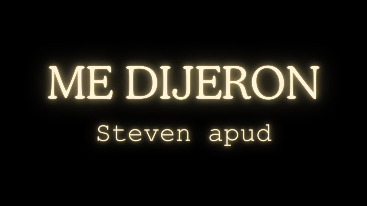 Me Dijeron - YouTube