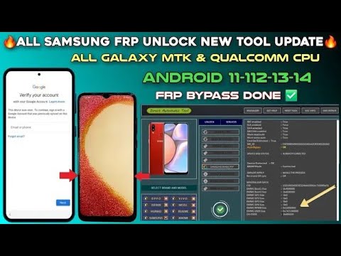 Samsung Tool 2025 All Samsung FRP Bypass Android 13/14 - no adb - no ...