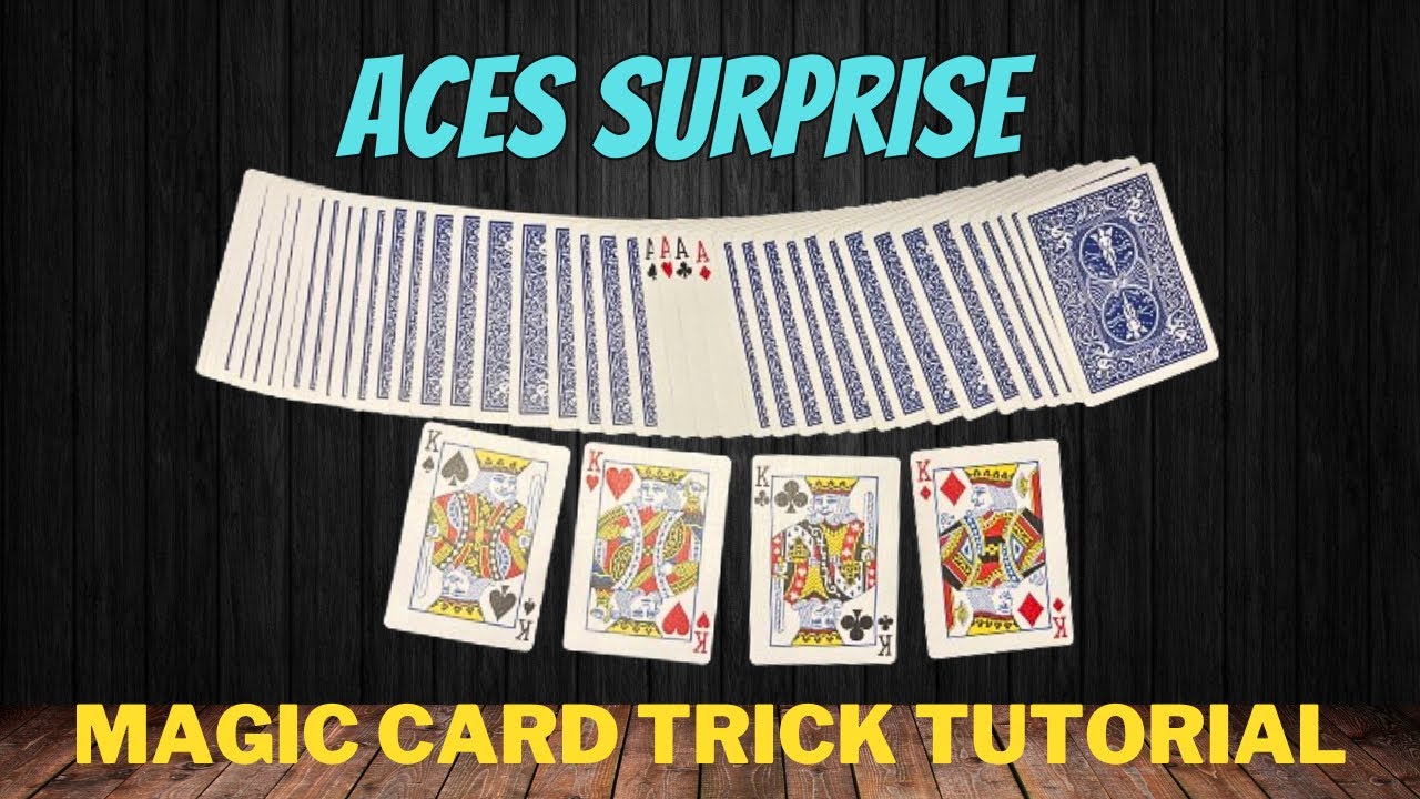 HOW TO TURN THE 4 ACES INTO THE 4 KINGS - ACES SURPRISE MAGIC CARD TRICK TUTORIAL - YouTube