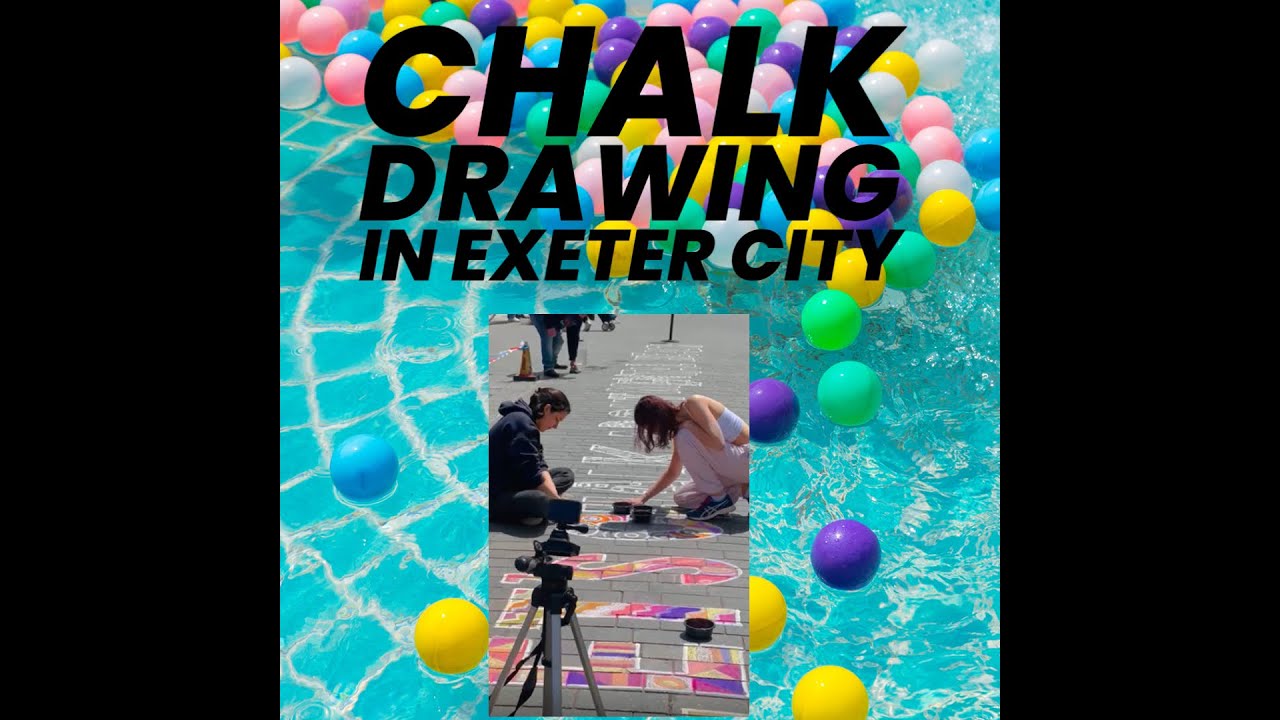 Chalk Drawing in Exeter City - YouTube