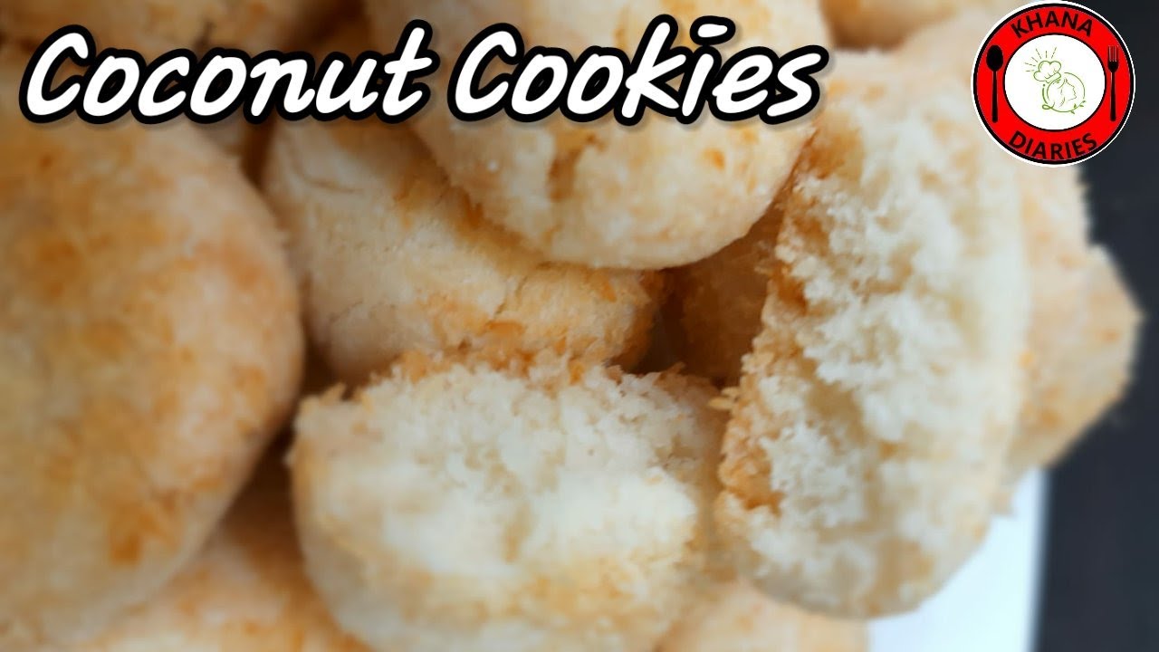 Coconut Cookies | Eggless cookies | Khana Diaries with Hema | - YouTube