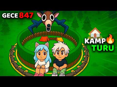 OYUNU BİTİRDİK!! DEVASA KAMP TURU 🏡 ORMANDA 847 GECE HAYATTA KALDIM 😱 ROBLOX 99 NIGHTS IN FOREST 🌲