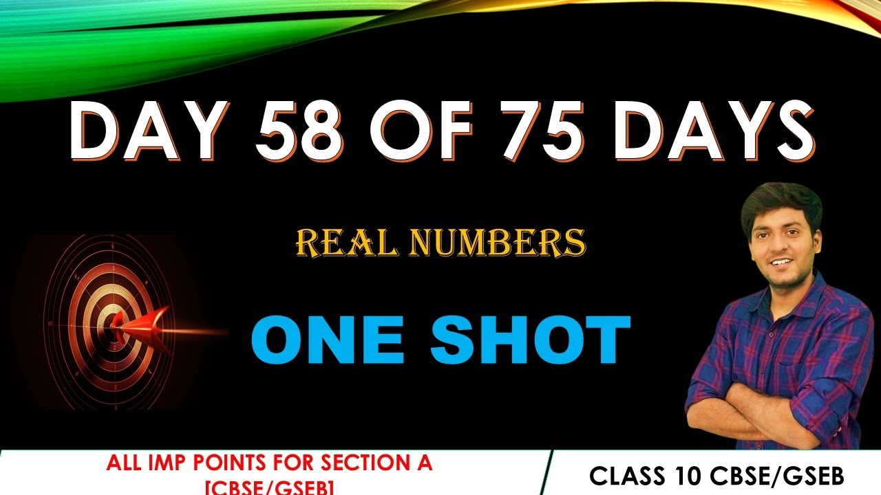 Day 58 | Real numbers one shot | most imp ques. | class 10 chapter 1 in ...