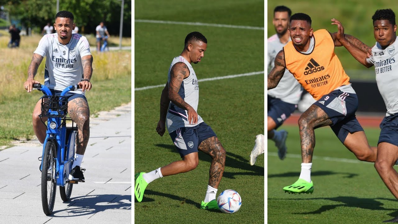 Footage of Arsenal Players Pre-Season Training in Germany - YouTube