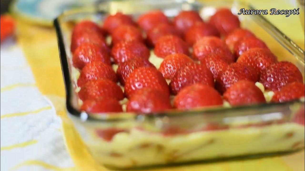 Brz i jednostavan kolac sa jagodama, gotov za 10 minuta / brza i lepa ...