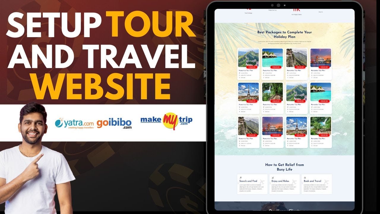 How to Set Up a Travel Package & Ticket Booking Website: Step-by-Step ...