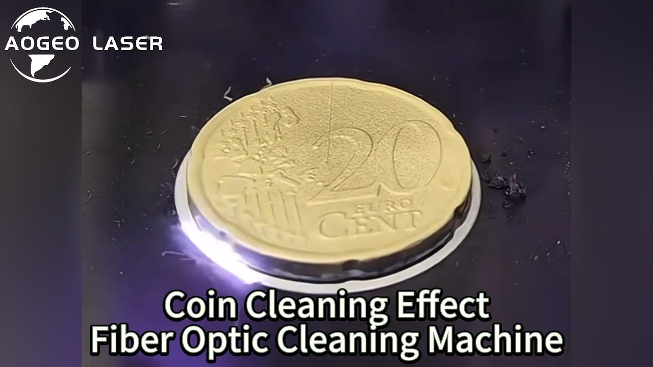 Coin Cleaning Effect-Fiber Optic Cleaning Machine-AogeoLaser - YouTube