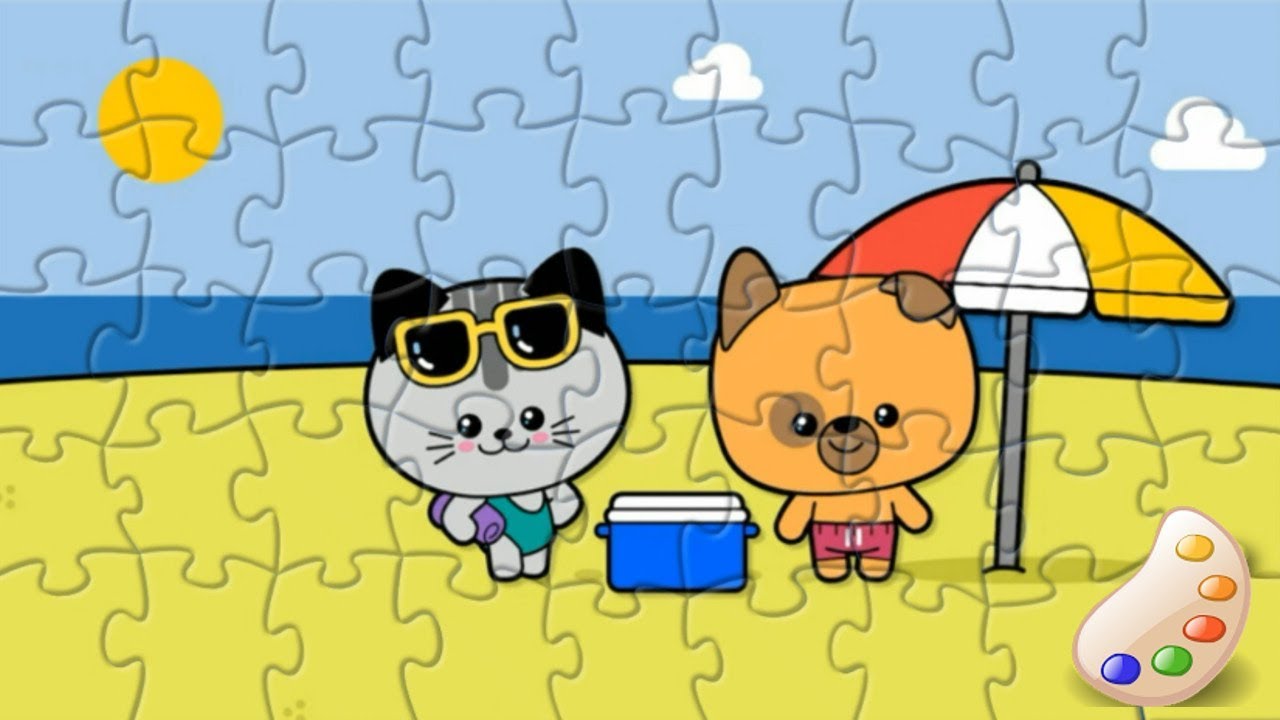 CBeebies Kit & Pip Fun Cartoon Kids Speed Puzzle - YouTube