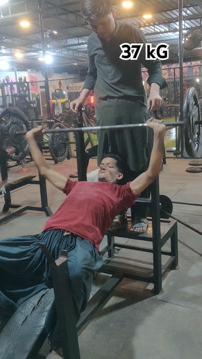 37KG chest workout #gym - YouTube