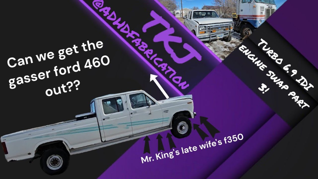 96-Year-Old's Turbo 6.9 IDI Swap |Engine Work & Pulling the gas 460 ...