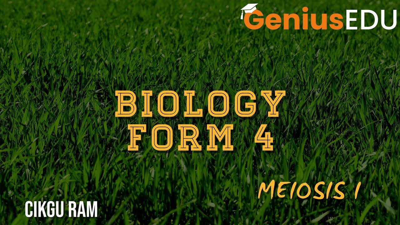BIOLOGY SPM - MEIOSIS CELL DIVISION - FORM 4 - YouTube