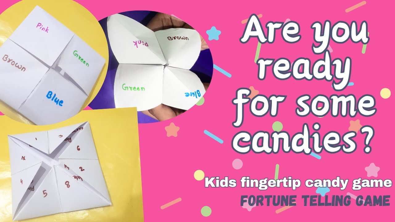 Birthday Game || Candy fortune game || origami fingertip game || kids ...
