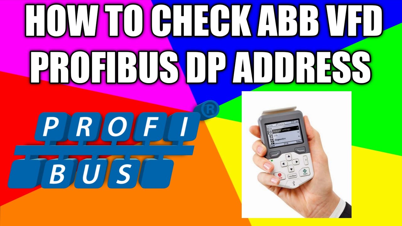 how to check Abb vdf profibus dp adress | abb drive me dp adress kese ...