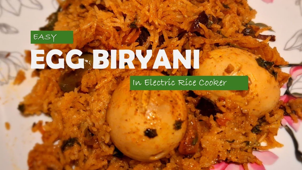 GUMA GUMA LADE EGG BIRYANI ELECTRIC RICE COOKER LO || COOKING VIDEOS ...