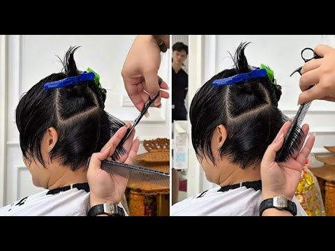 How to cut a Perfect Short Layered & Pixie Cut | Short Layered Haircut ...