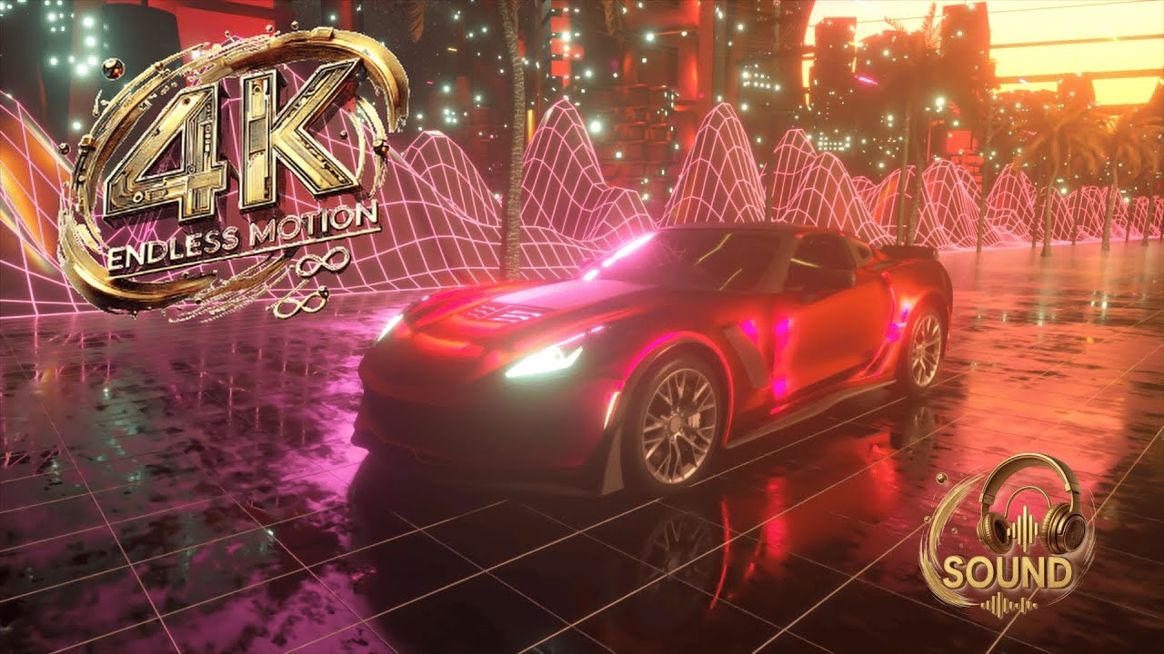 10H of Neon Dreams: Futuristic Corvette Night Drive in 4K - YouTube