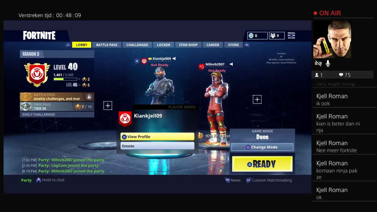 Fortnite spelen met milo live - YouTube