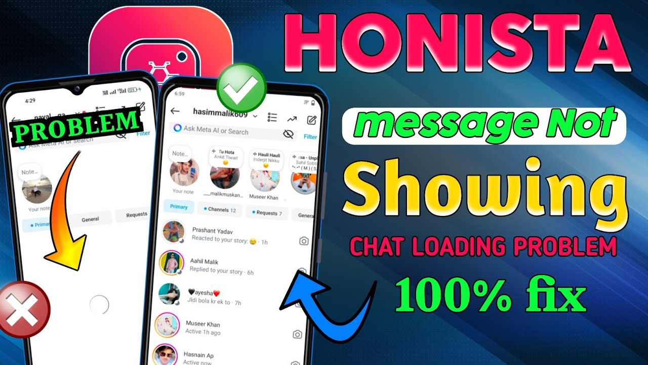 Honista Message Not Showing || Honista Chat No Show Problem Fixed || Honista message Problem ...