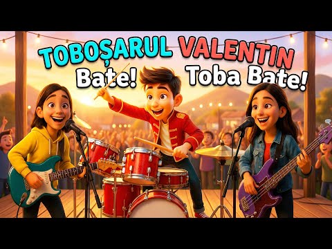 Toboșarul Valentin - Bate! Toba bate! 🥁 | Cântec pentru copii