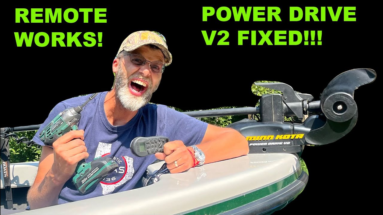 Minn Kota Power Drive V2 FIXED!! Now recognizes remote and runs. - YouTube