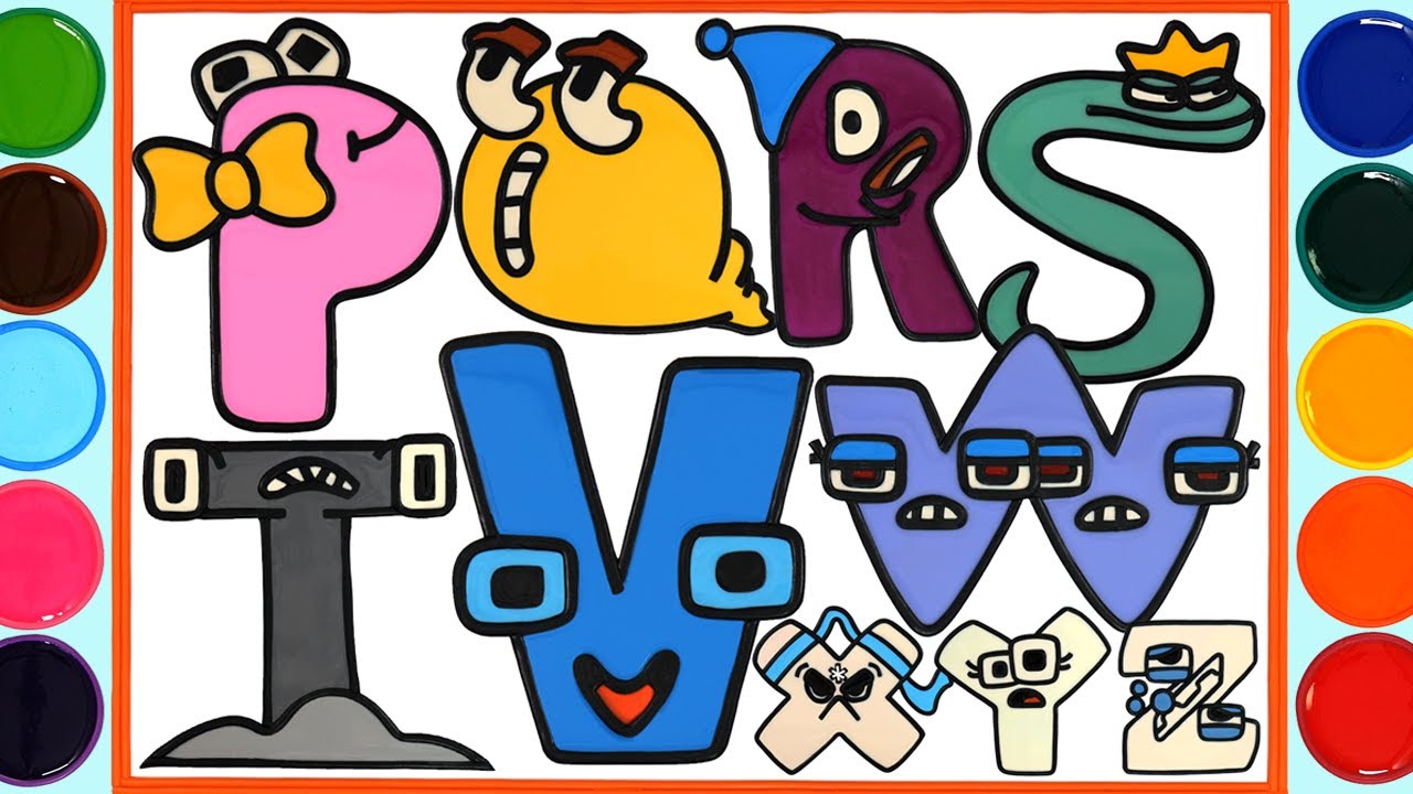 Alphabet Lore (P-Z) but Jelly | Painting & Coloring, Making DIY Fridge ...