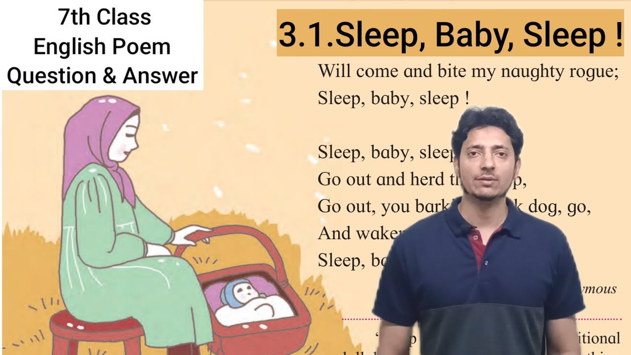 Sleep baby sleep/English/Poem based question answer/7 Class #english ...