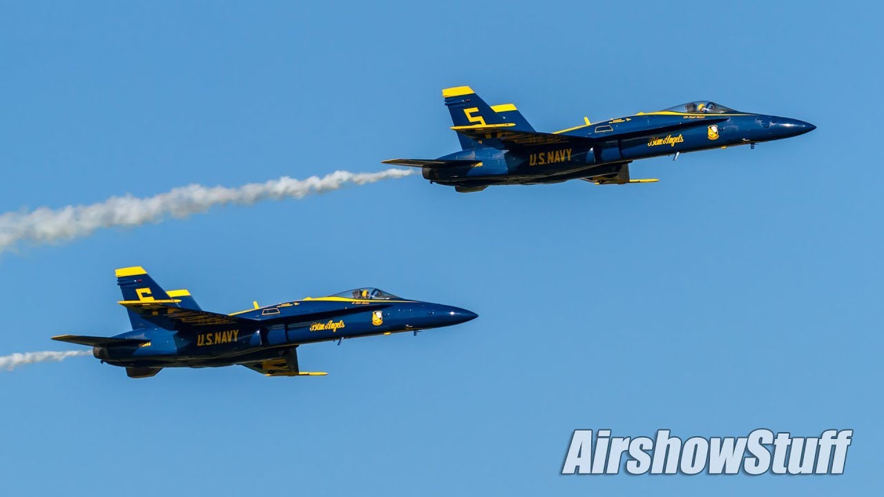 US Navy Blue Angels - Solo Circles and Arrivals - EAA AirVenture ...