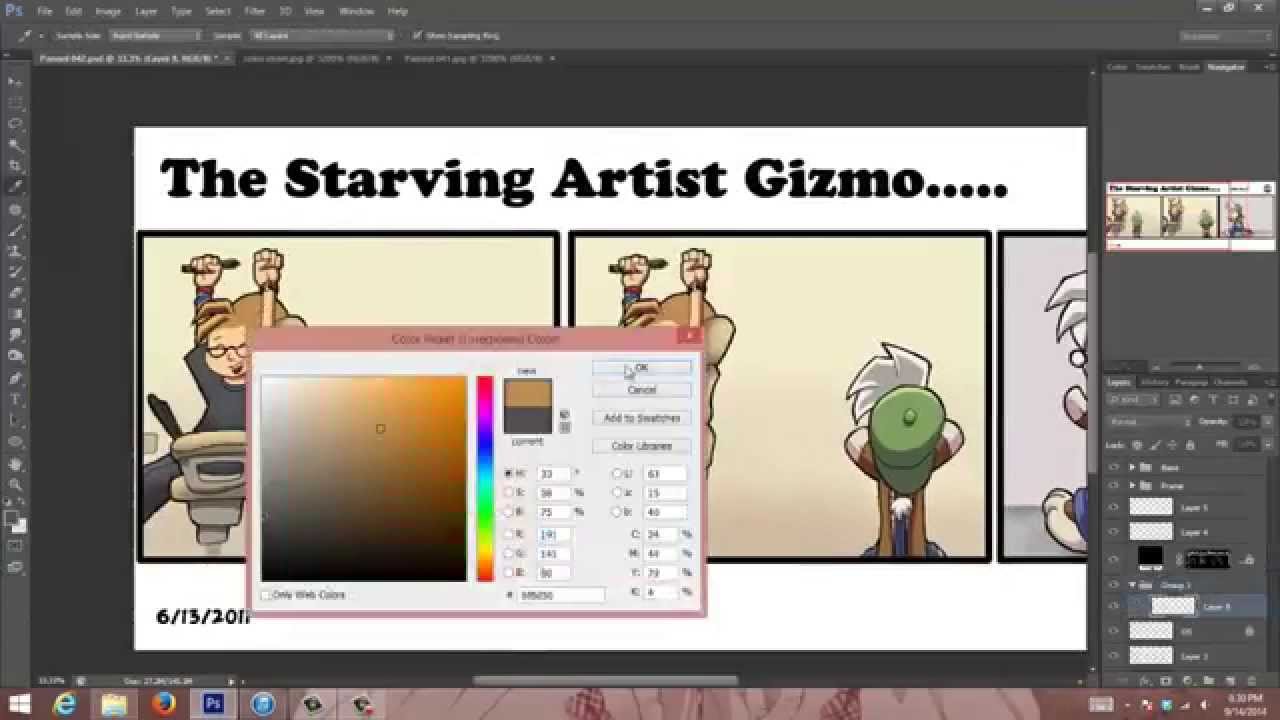 Starving Artist gizmo - comic strip 42 - Contruction/color/lettering ...