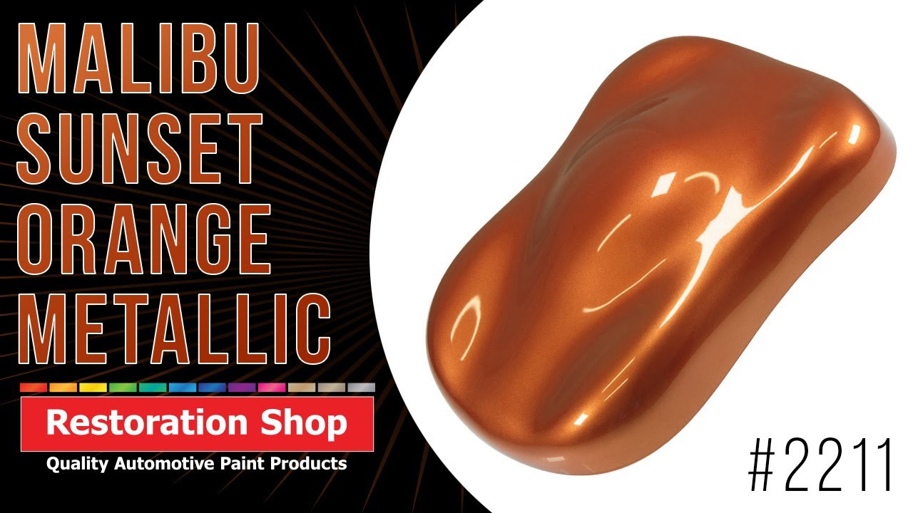 Restoration Shop | #2211 - Malibu Sunset Orange Metallic - YouTube