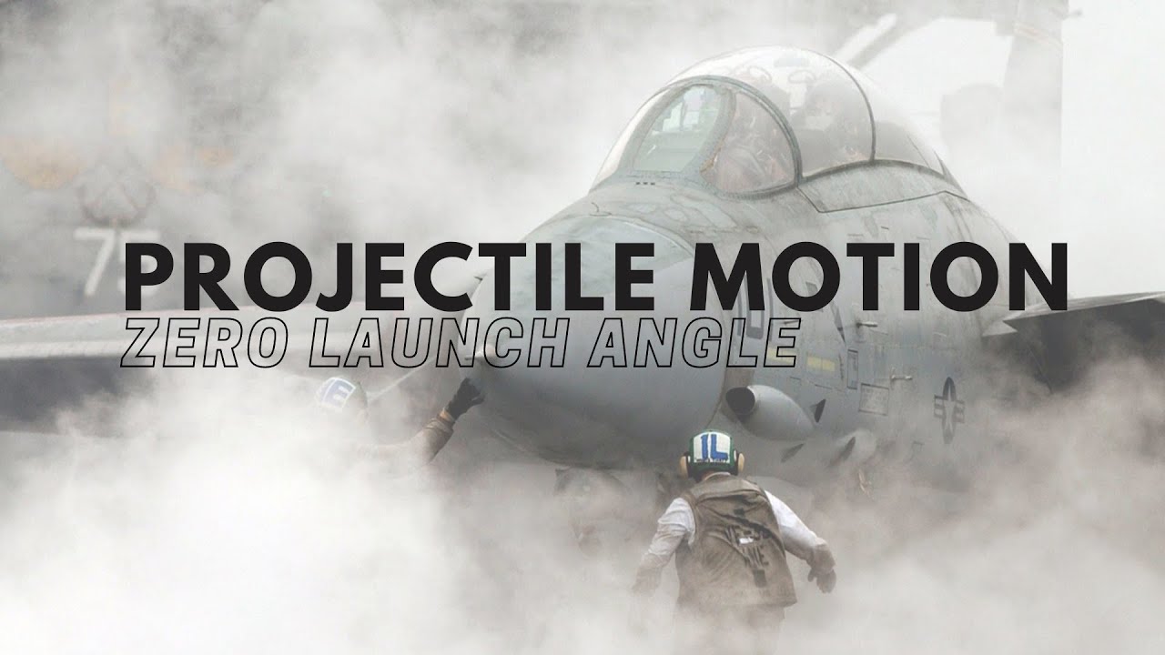 Projectile Motion: Zero Launch Angle | Kinematics | Physics - YouTube